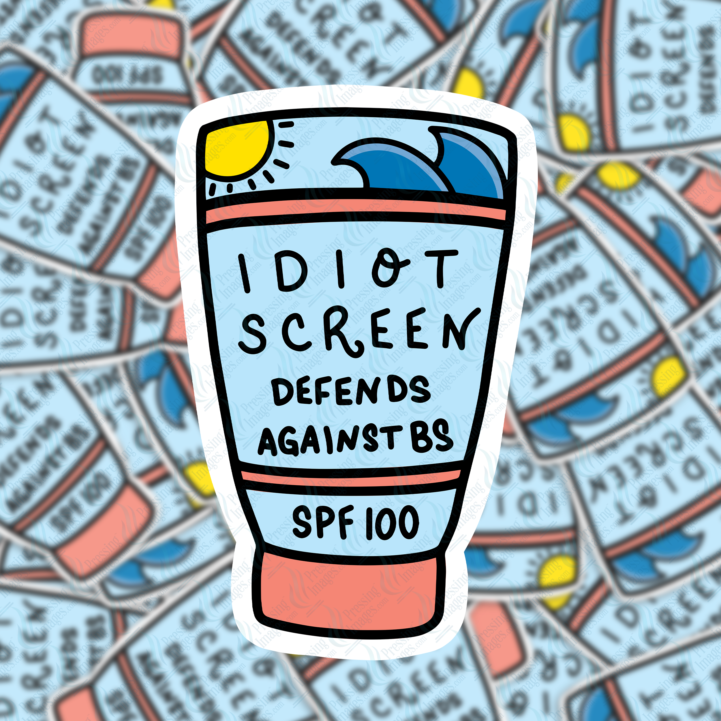PI039 Idiot Screen SVG & Acrylic Blank – Pressing Images