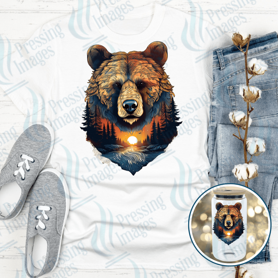 DTF 4012 Bear – Pressing Images
