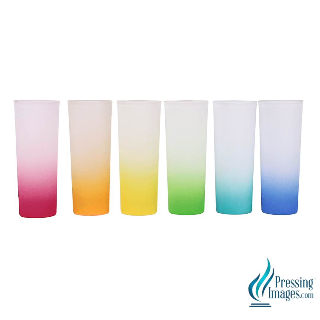 Ombre Shot Glass For Sublimation – Pressing Images