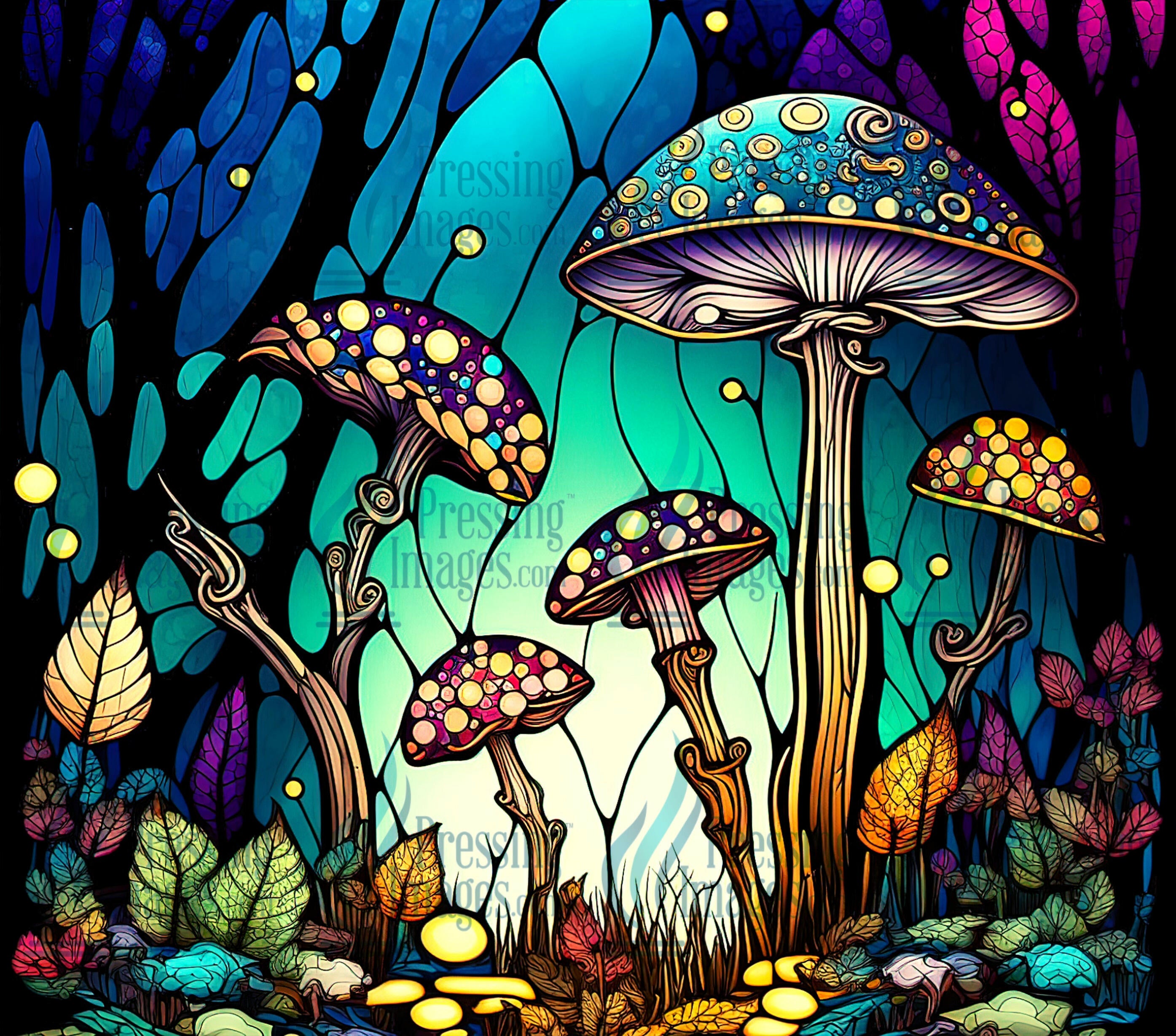 7027 Mushrooms Tumbler Wrap – Pressing Images