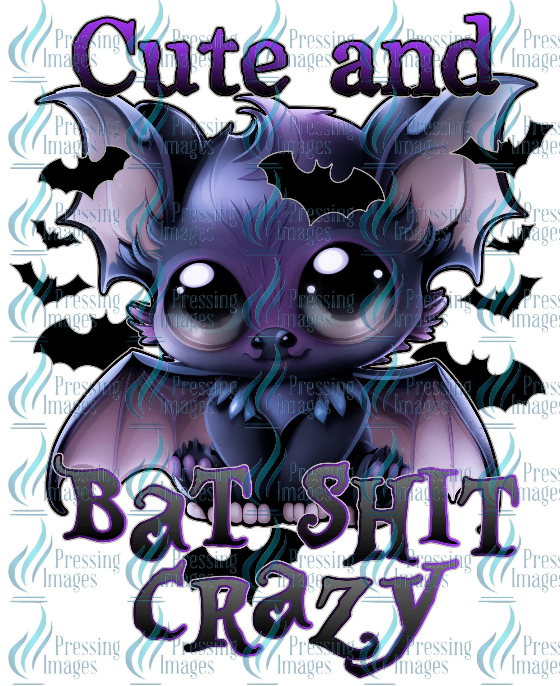 Decal 333GWD4 Cute and Batshit Crazy – Pressing Images