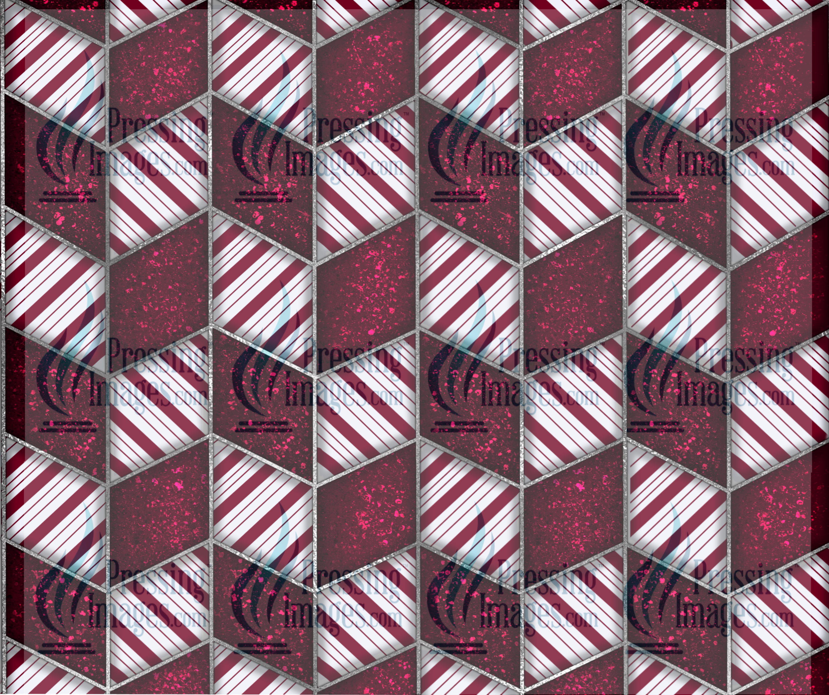6390 Candy Cane Tangram Tumbler Wrap – Pressing Images